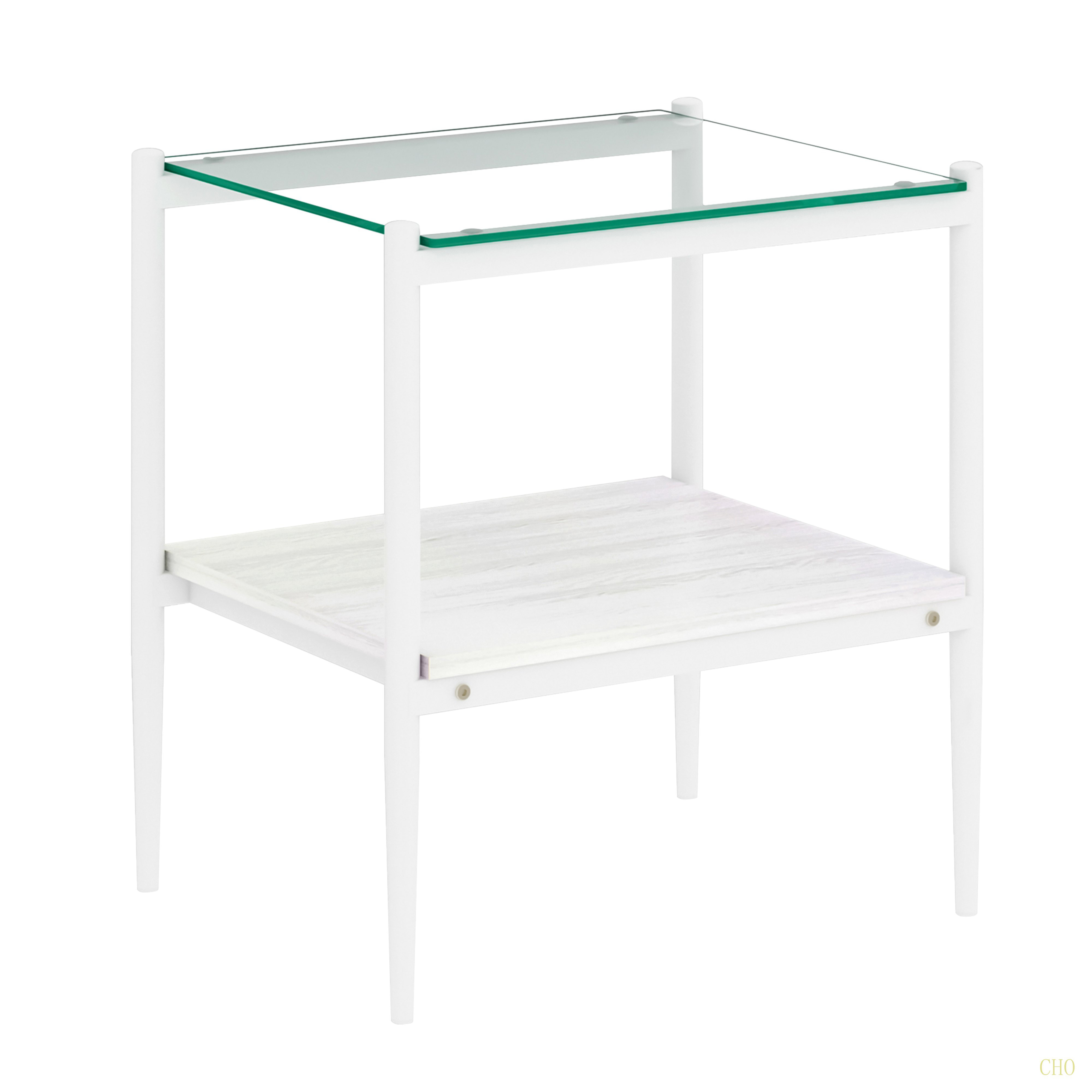 Ivy Bronx Coffee Table And End Tables Set Of 3, Tempered Glass Table ...