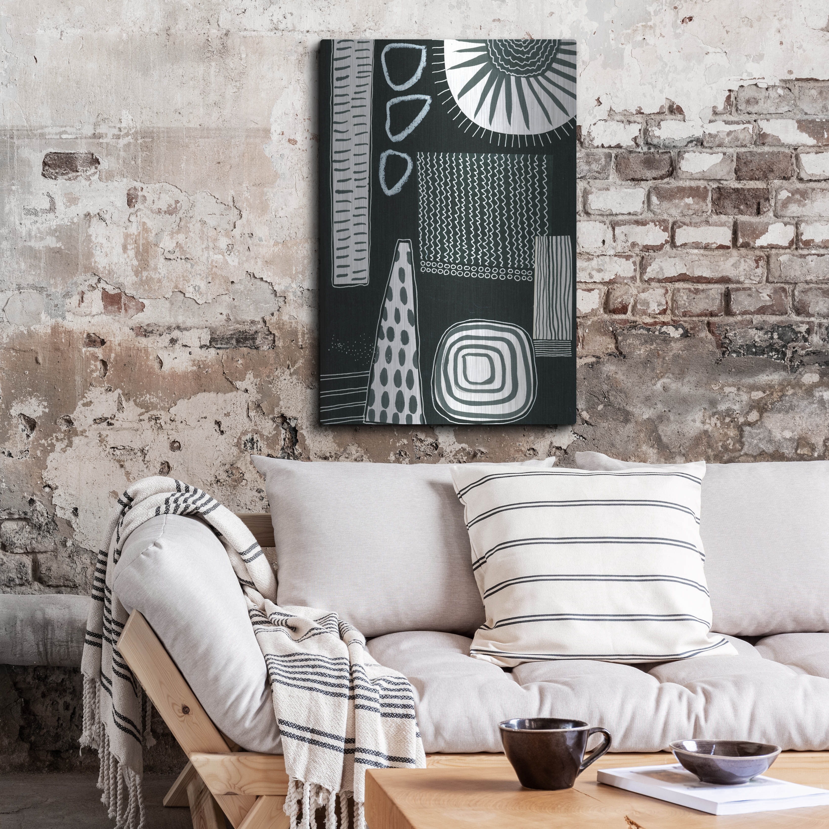 Wrought Studio™ 'B&W Fun IX' by Regina Moore, Metal Wall Art | Wayfair