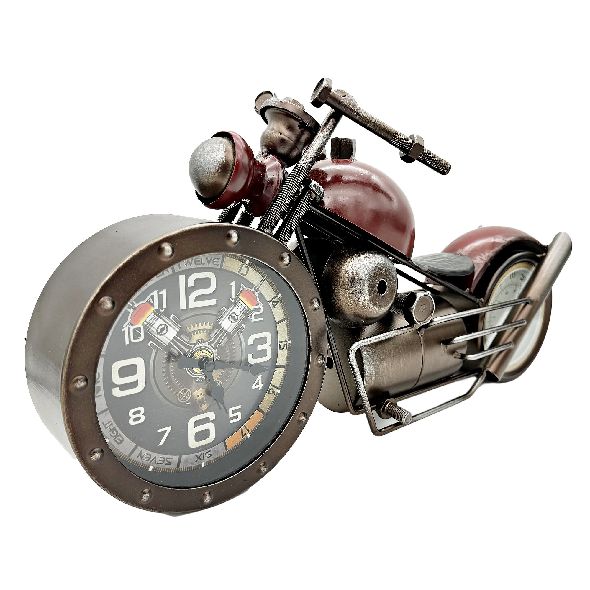 Williston Forge Metal Quartz Movement / Crystal Tabletop Clock | Wayfair