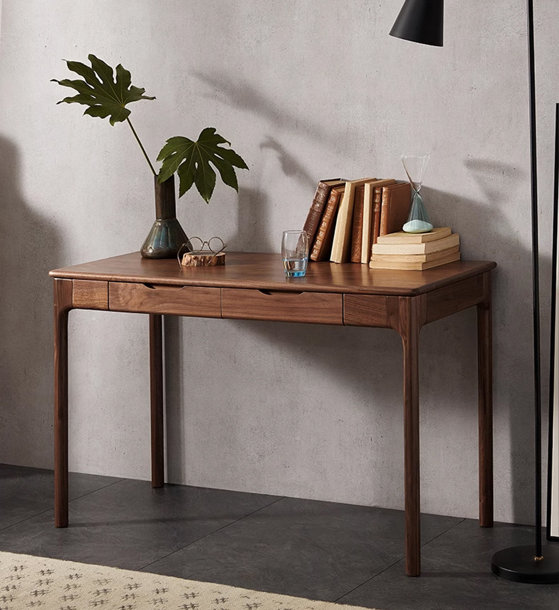 EliteFurnishings Brown Rectangular Solid Wood desks | Wayfair