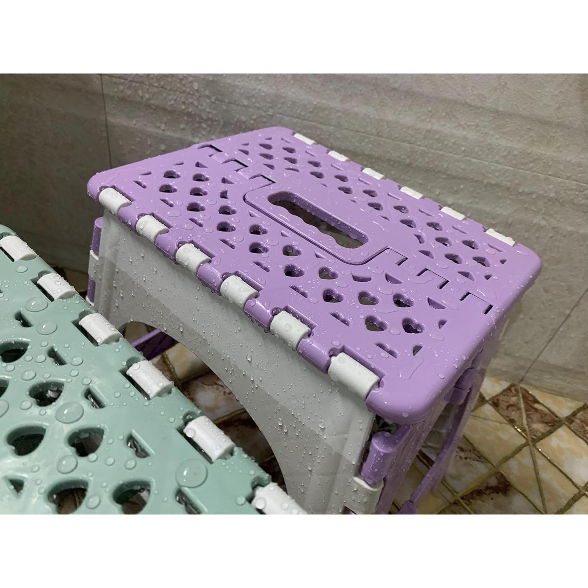 Symple Stuff Shower Foot Rest, Shower Stool For Shaving Legs, Folding ...
