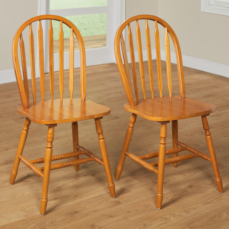 Red Barrel Studio® Tolman Solid Wood Windsor Back Side Chair & Reviews ...