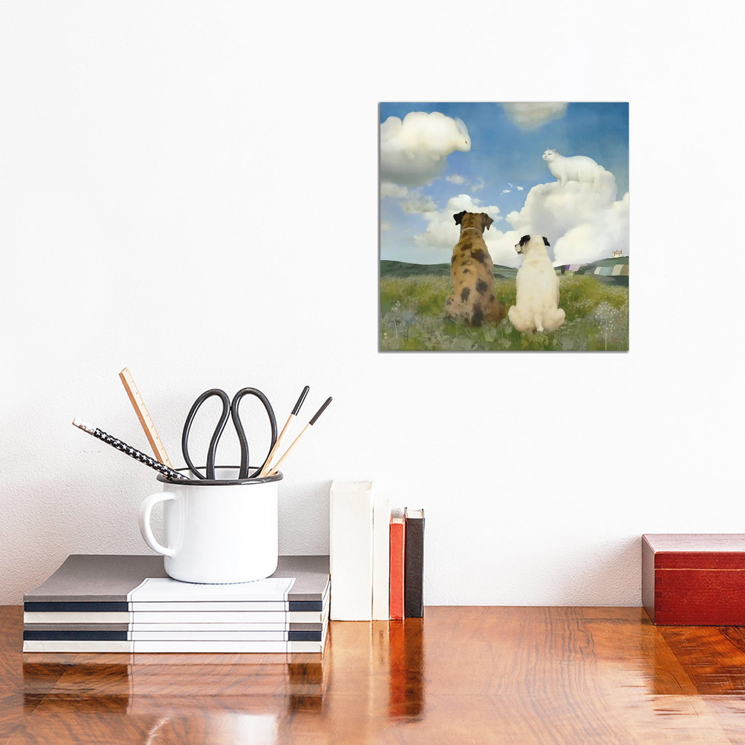 Winston Porter Charlie And Wallace - Wall Art Print | Wayfair