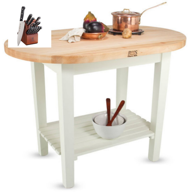 John Boos Butcher Blocks Solid Wood Prep Table | Wayfair