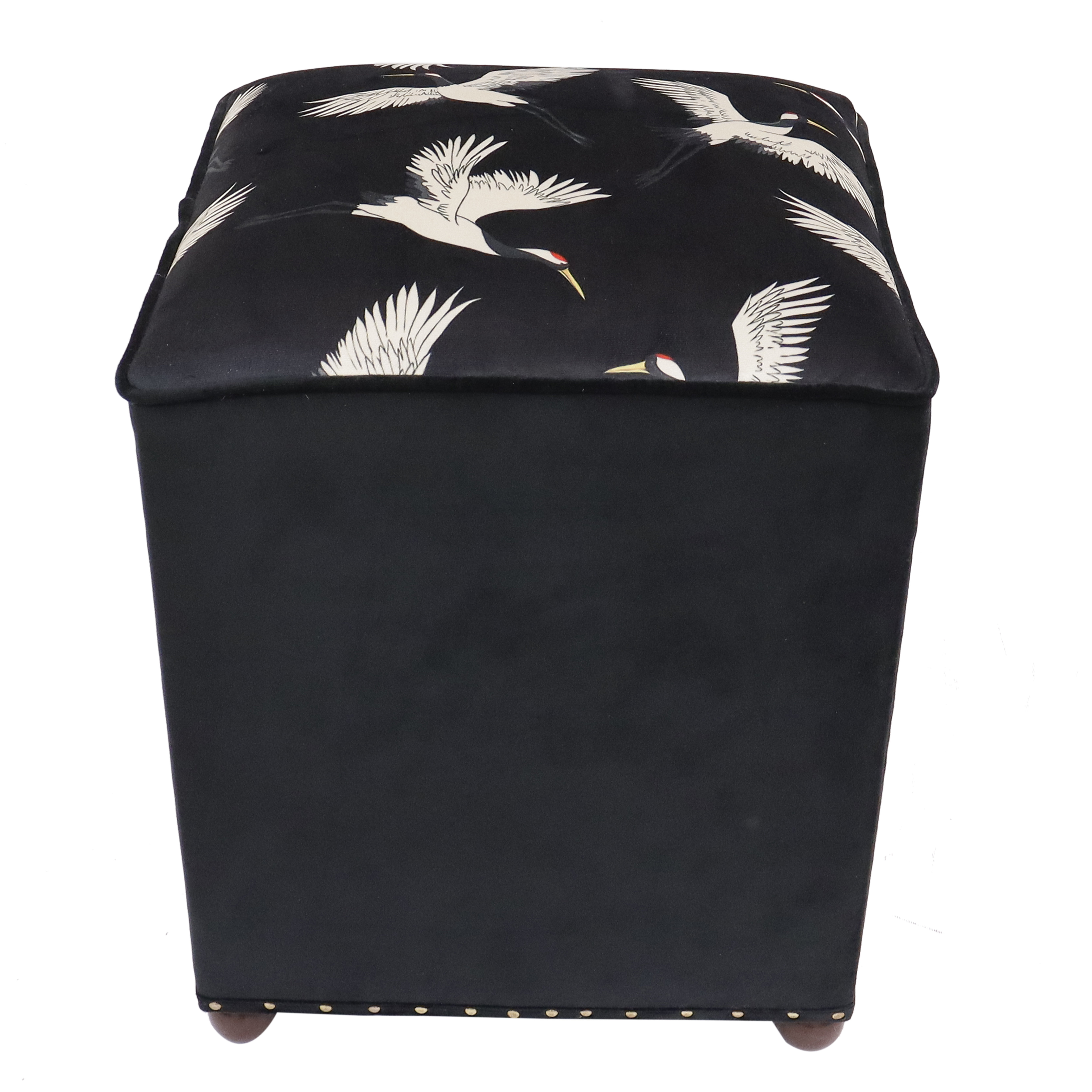 Canora Grey Koralie 15" Wide Velvet Square Pouf Ottoman | Wayfair