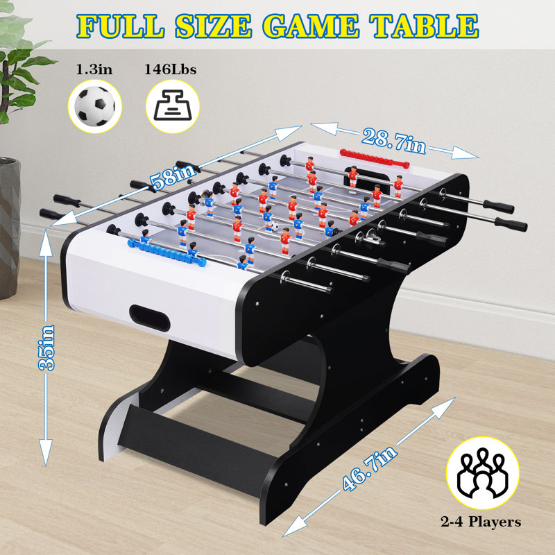 RayChee Raychee Foosball Table, 58inch Soccer Game Tables For Adults ...
