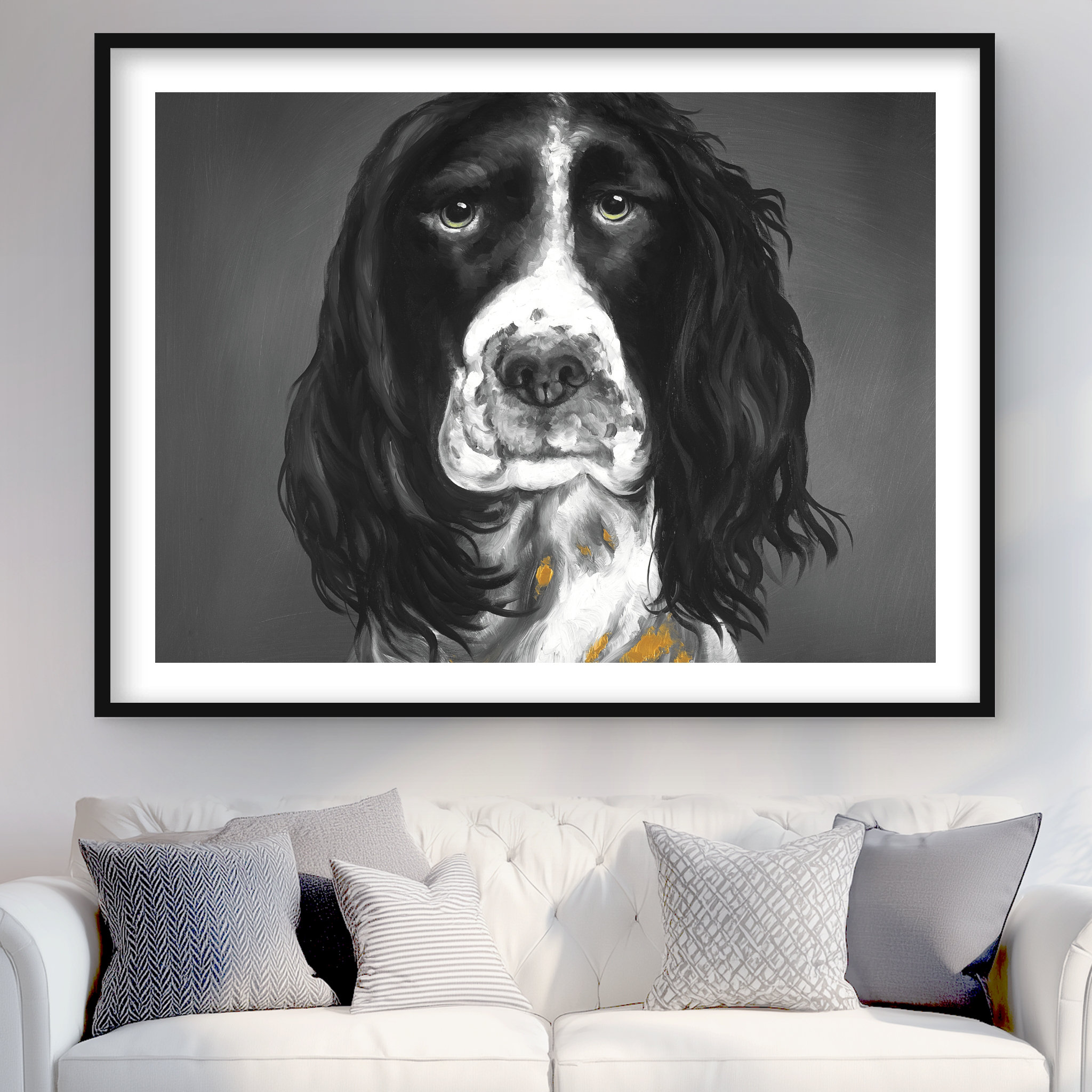 Lark Manor™ Beautiful English Springer Spaniel Print - Gold Framed ...