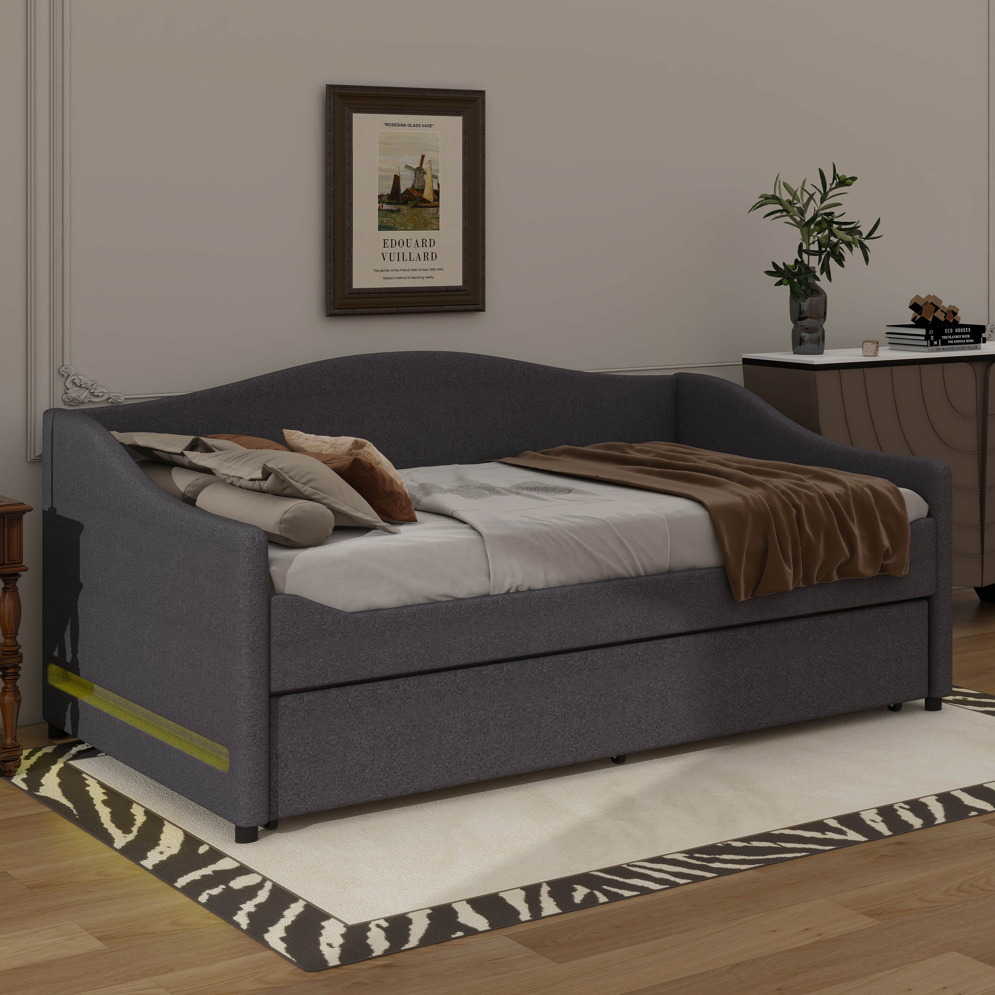 Lark Manor™ Teddy Daybed With Integrated LED Lighting And Sliding ...