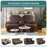 Latitude Run® Kyrstie Anti-Slip Recliner Loveseat Covers With Console ...