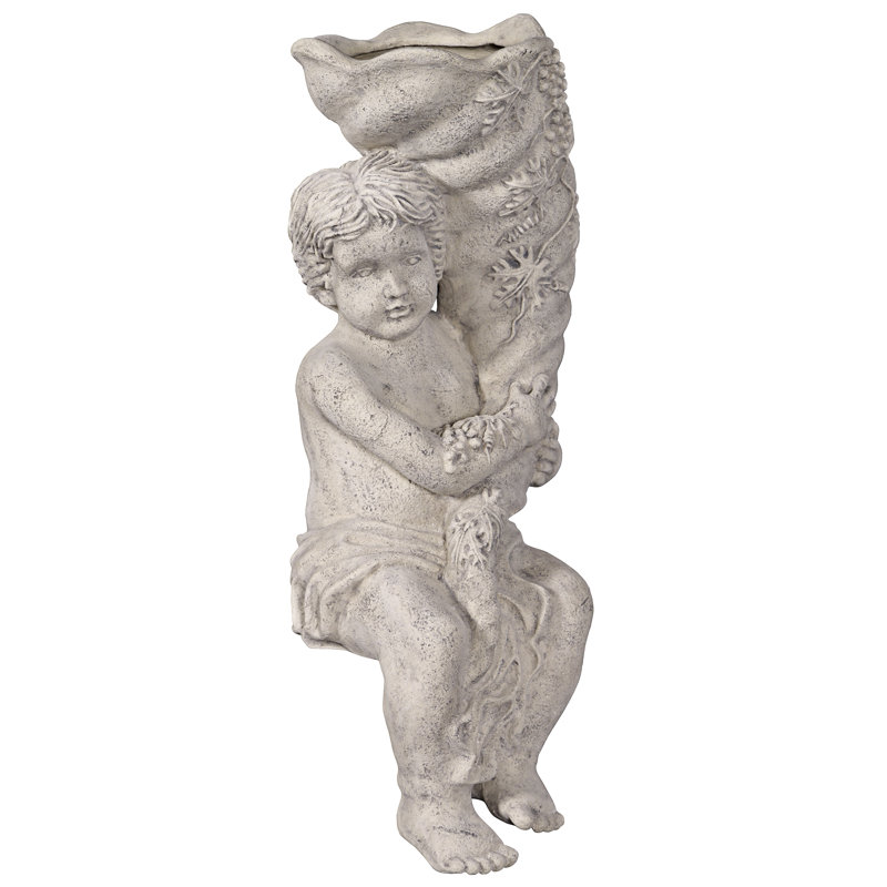 Design Toscano Baby Zeus with The Horn of Plenty Garden Statue | Wayfair