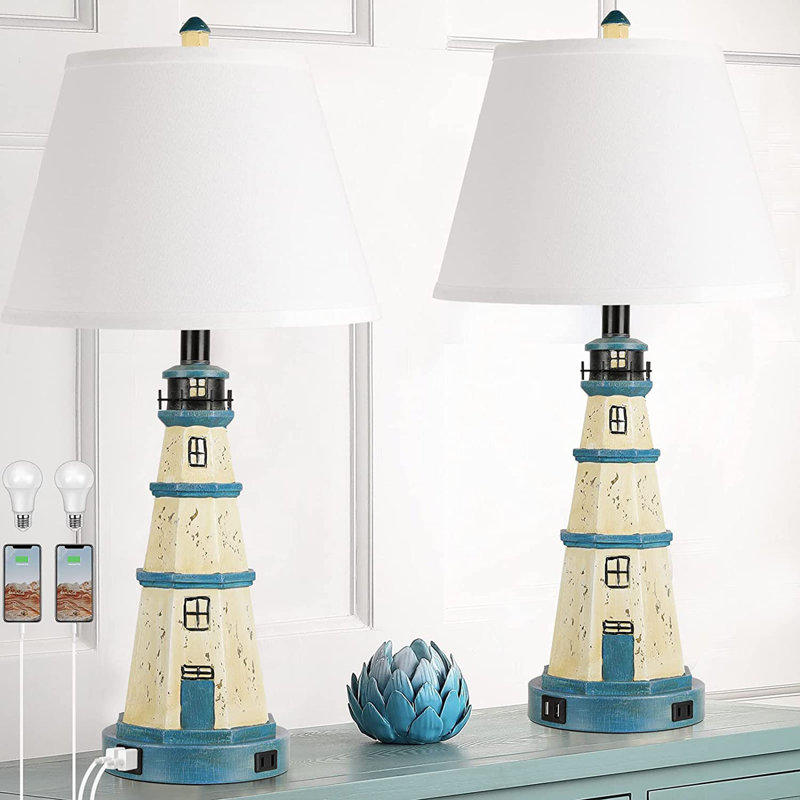 Longshore Tides Arsad Metal USB Table Lamp | Wayfair