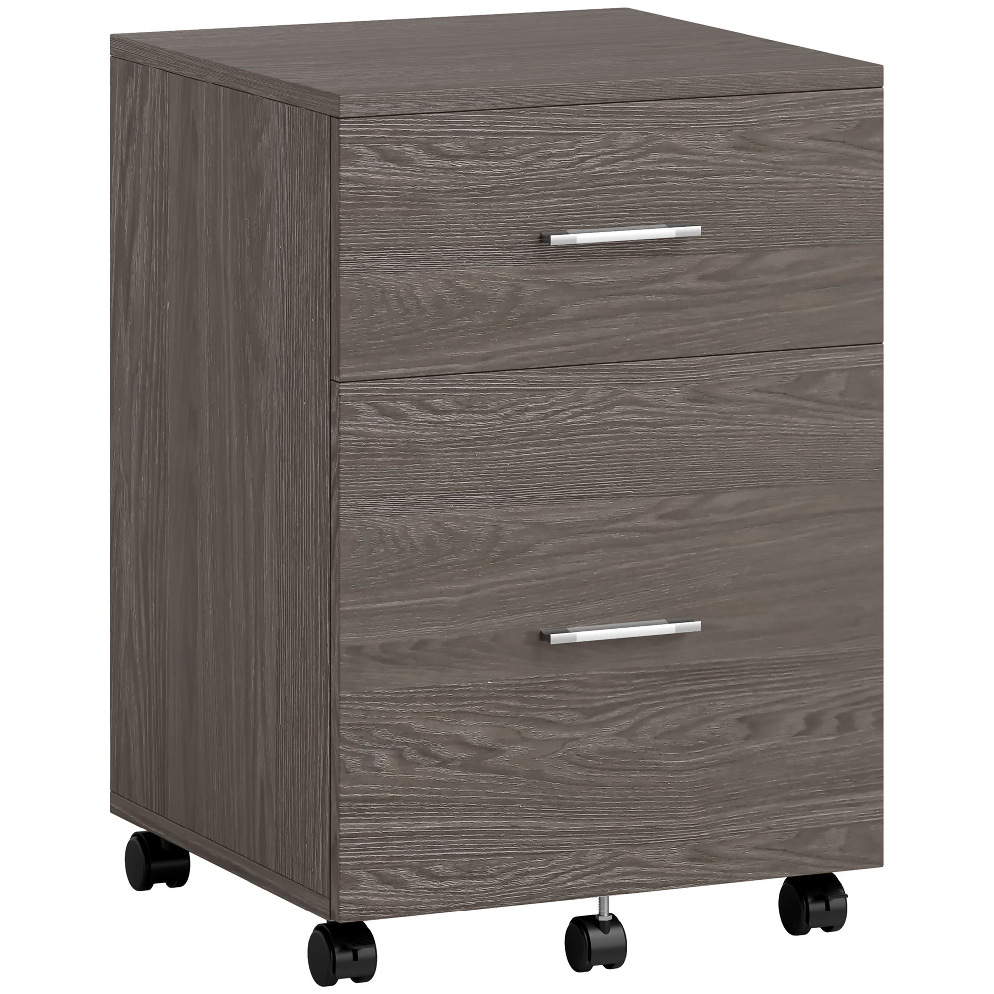 Ebern Designs Mobile File Cabinet, 2-Drawer Filing Cabinet with Wheels ...