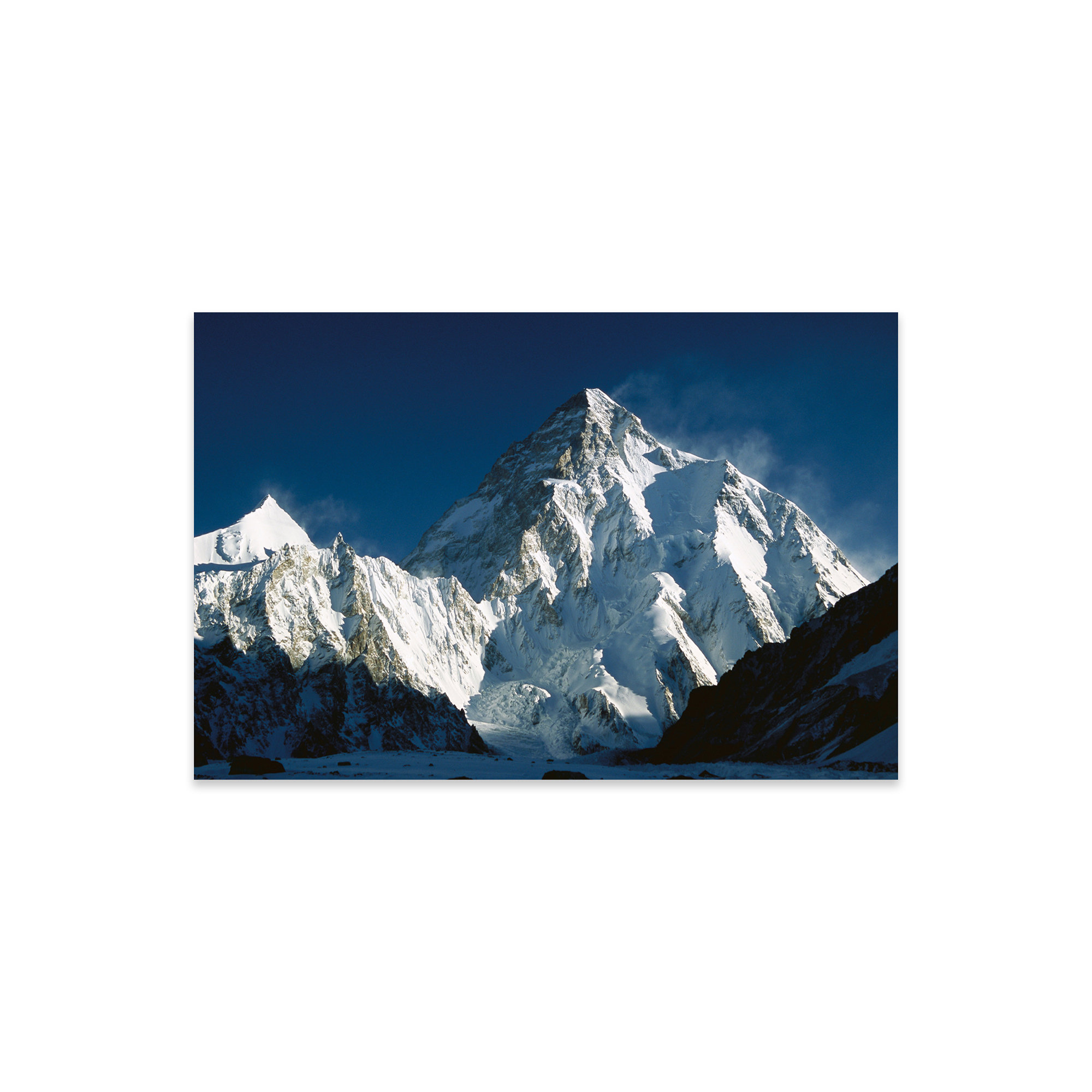 Millwood Pines K2 At Dawn Seen From Camp Below Broad Peak, Godwin ...