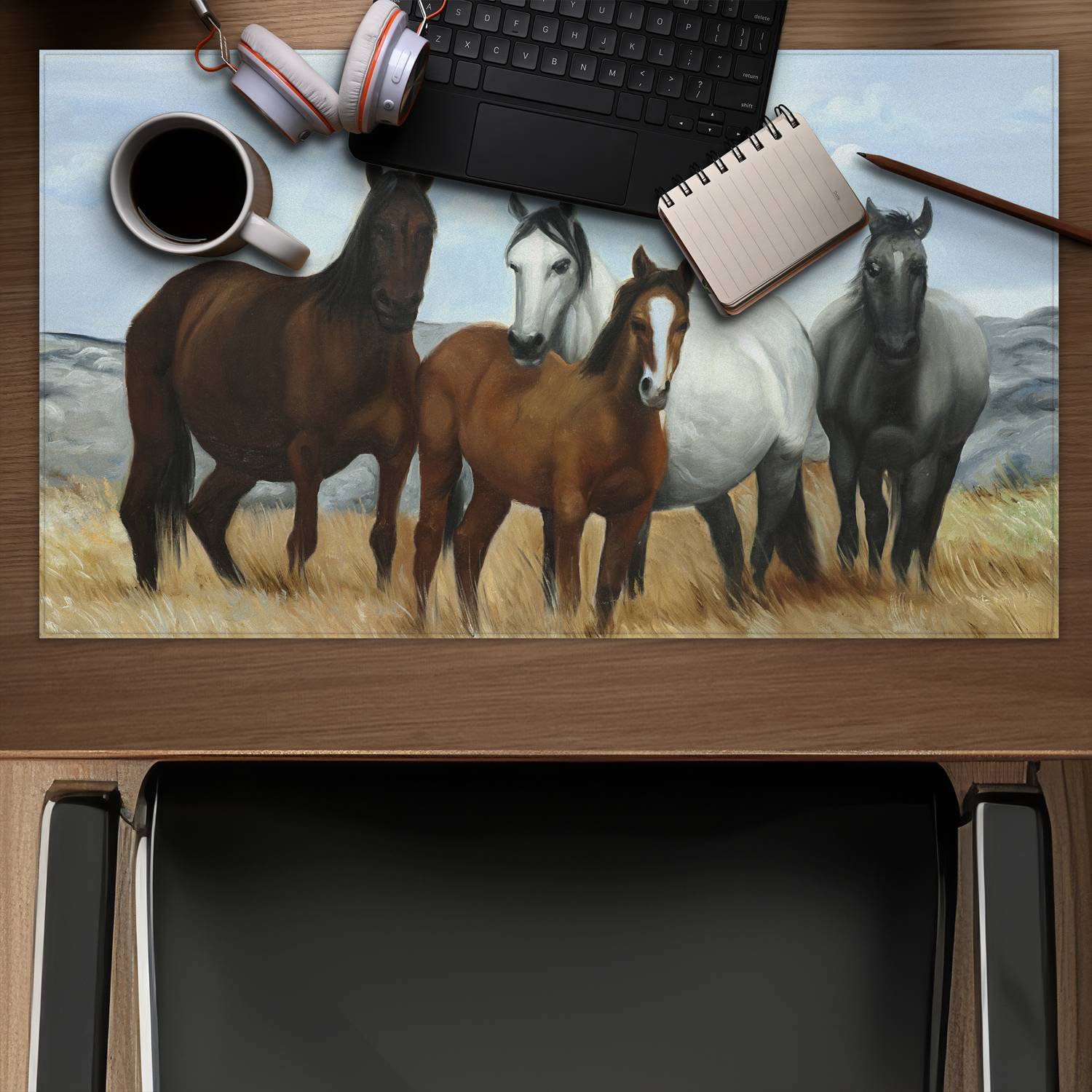 Begin Edition International Inc. Horses in the meadow by the sun - 14. ...