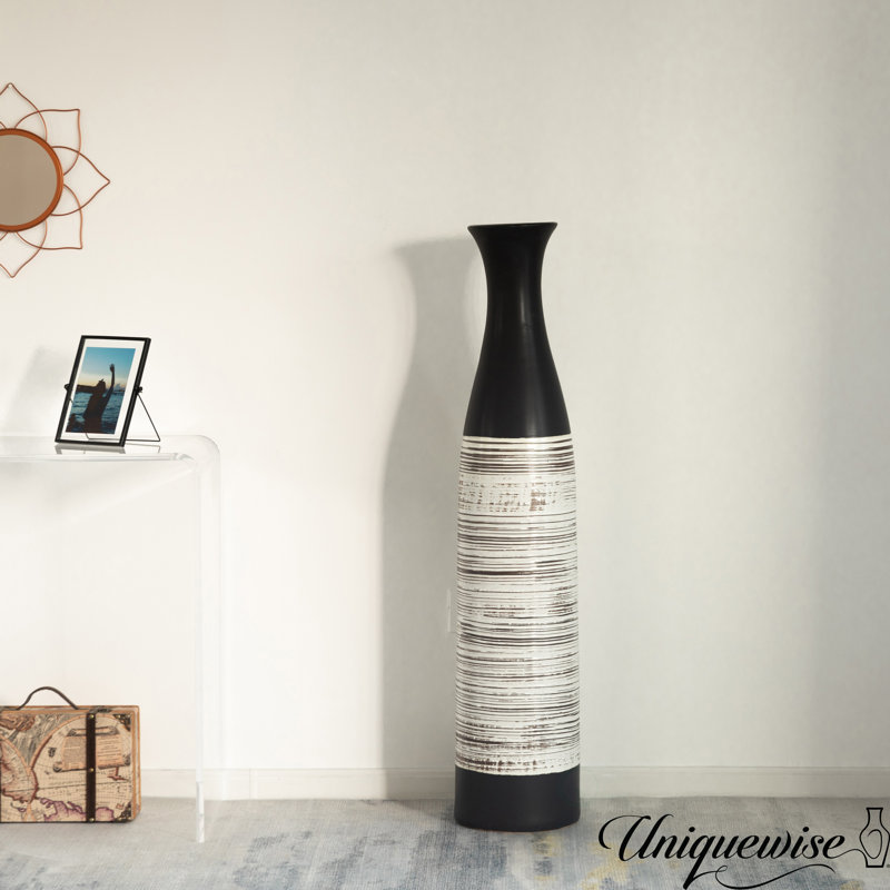 Uniquewise Handmade Ceramic Floor Vase | Wayfair