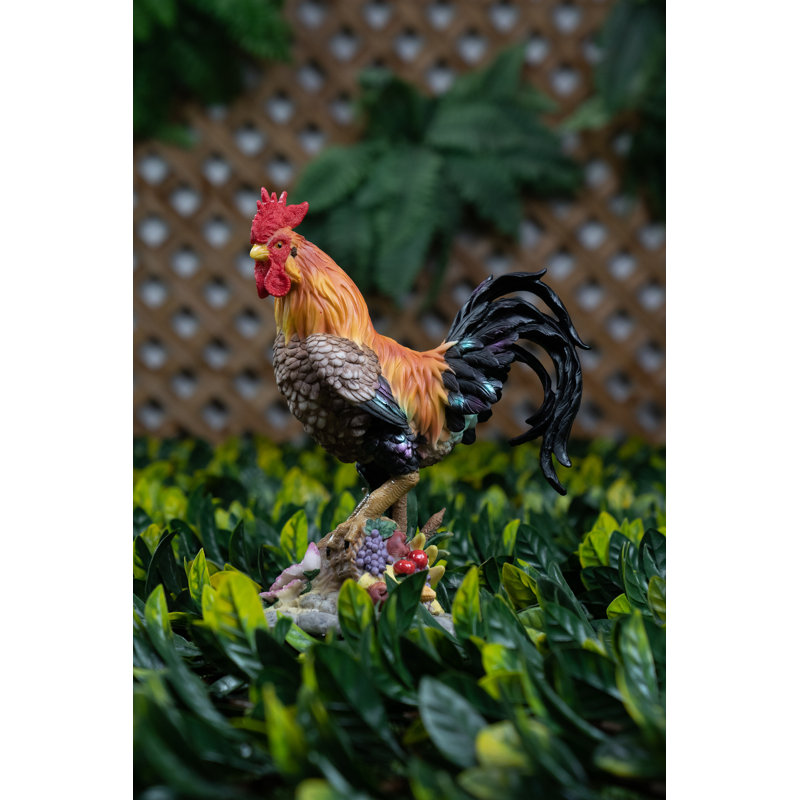 Hi-Line Gift Ltd. Horn of Plenty Rooster Figurine & Reviews | Wayfair