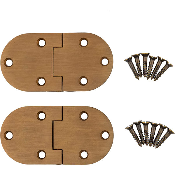 UNIQANTIQ HARDWARE SUPPLY Antiqued Brass Butler Tray Hinge | Wayfair