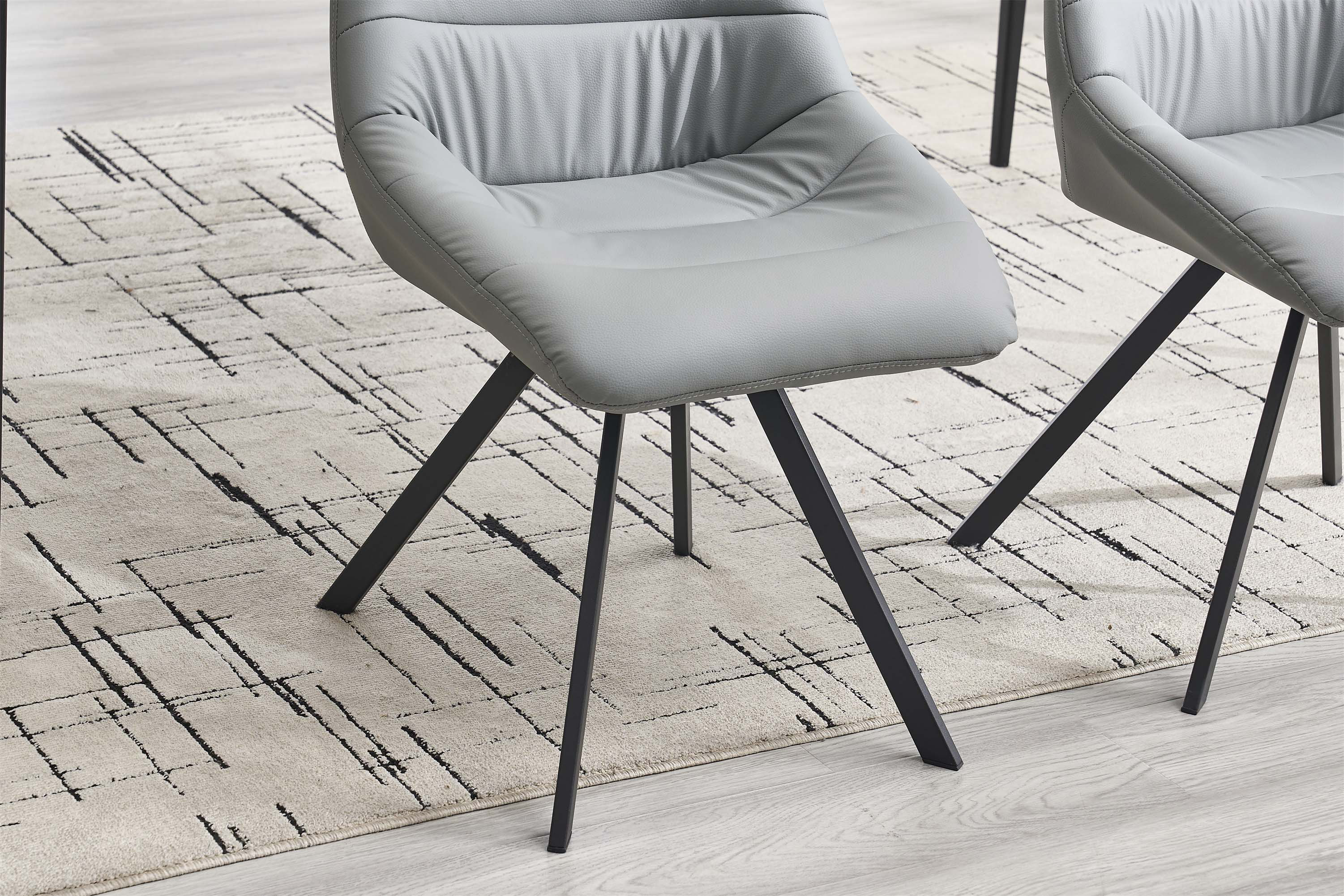 George Oliver Hamner Dining Chair,Thickened Fabric Chairs With Metal ...