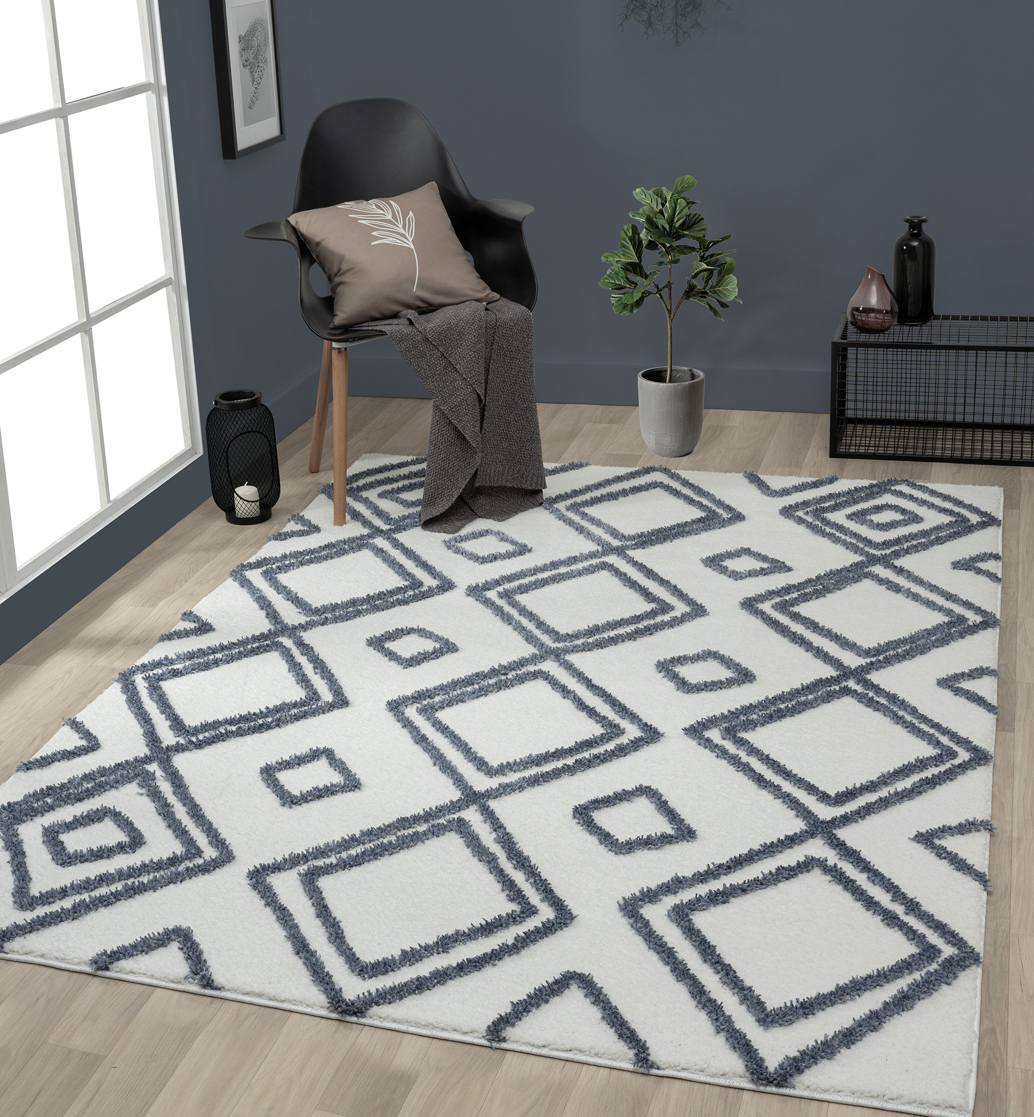 Dakota Fields Mellow Sierra Blue/Grey 12X15 Rug 12''6" X 15'' - Wayfair ...