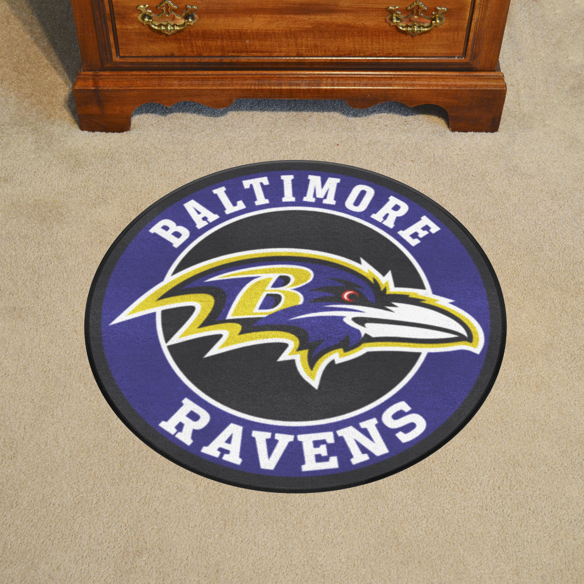 FANMATS NFL Baltimore Ravens Roundel 27 in. x 27 in. Non-Slip Indoor ...