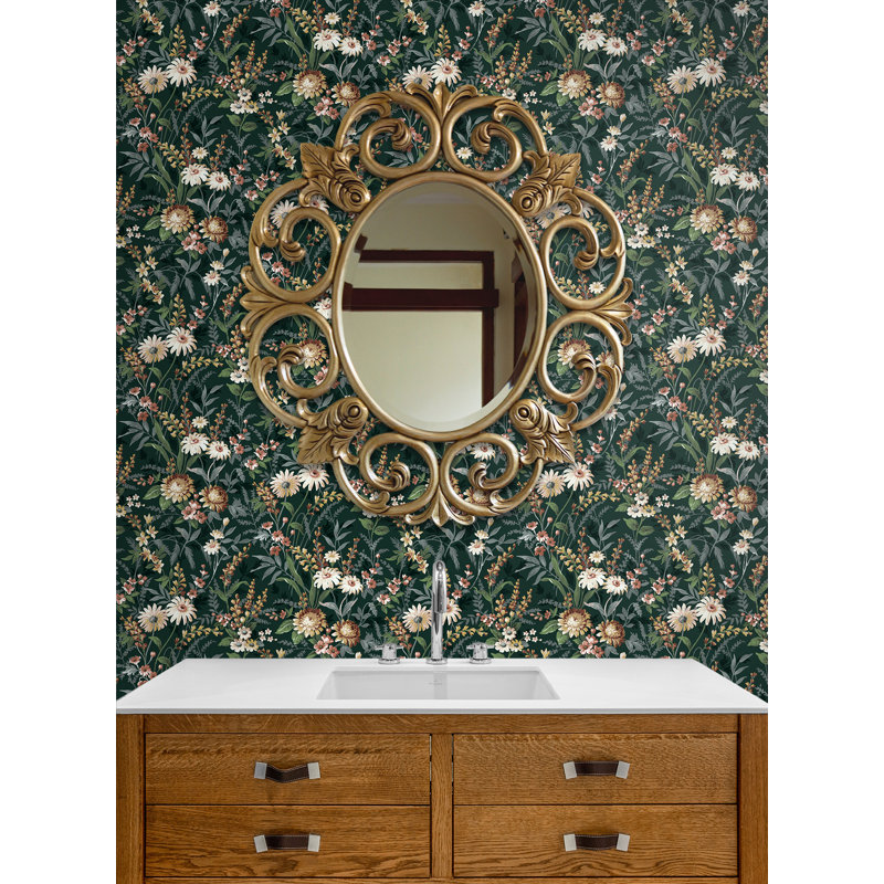 Red Barrel Studio® Yanci Peel & Stick Floral Roll & Reviews | Wayfair