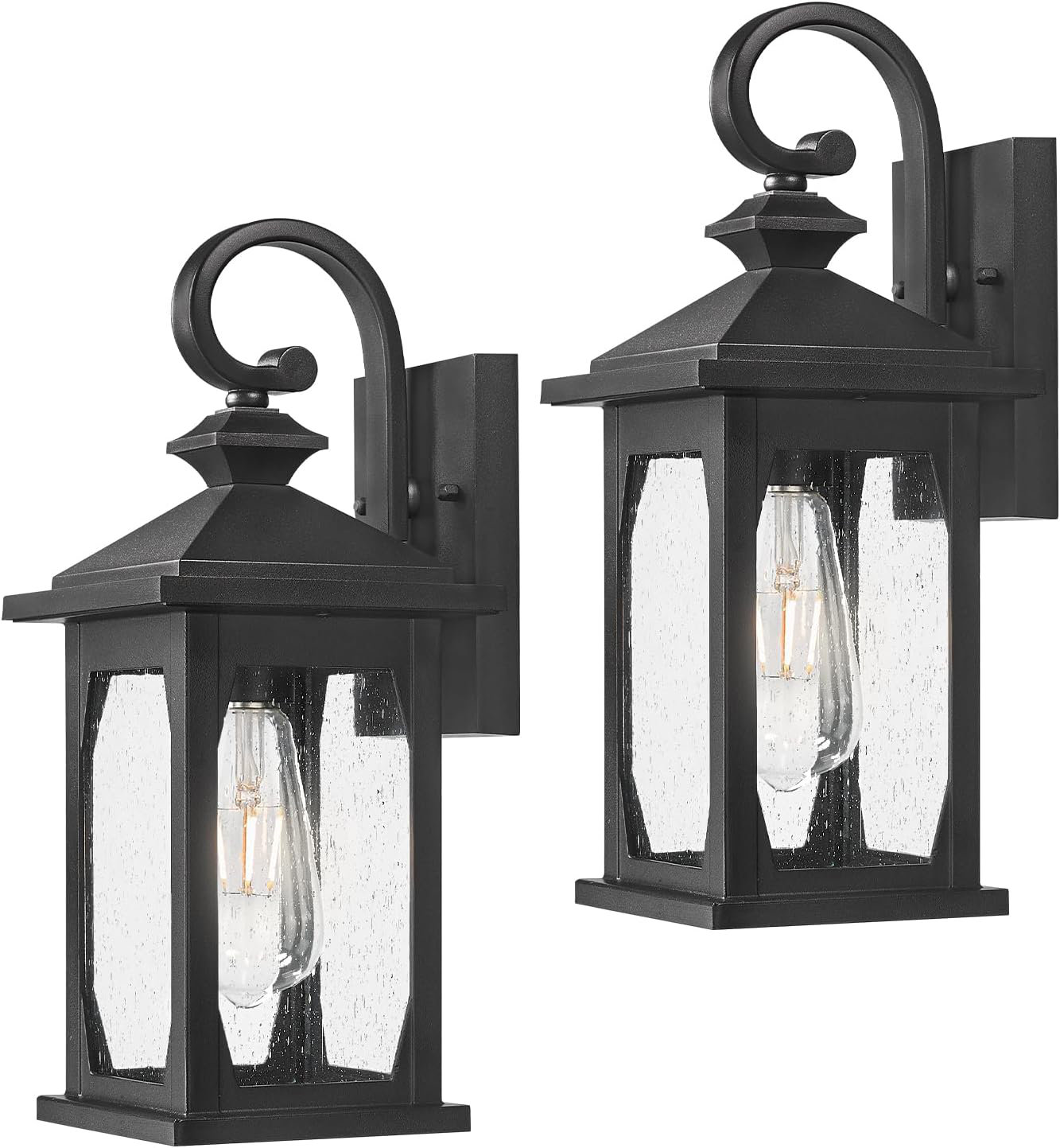 Longshore Tides 2 Pack Outdoor Wall Sconces 14.4 Inch Farmhouse Outdoor ...