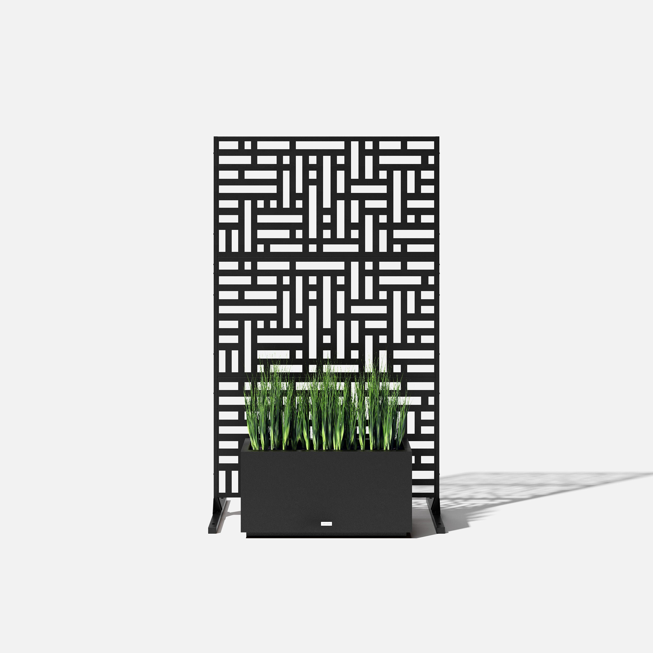 Screen Series Black Plastic Block Pattern Screen Set & Reviews | AllModern