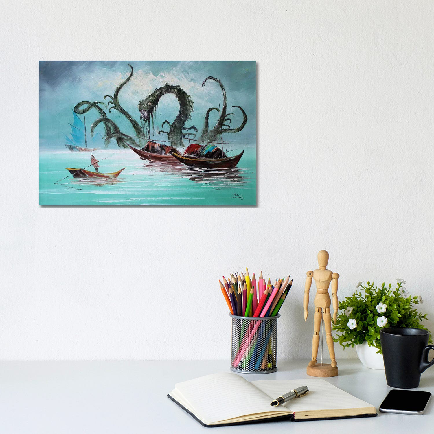 Happy Larry First Sea Landscape Monster | Wayfair.co.uk
