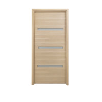 LEGNORI Modern Pre-Hung Italian Interior Door White Oak Prefinished ...