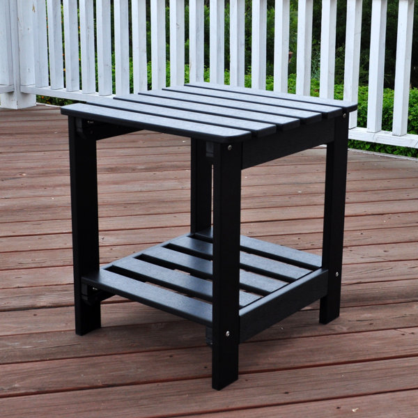 Red Barrel Studio® Abriah 2-Tier Square HDPE Plastic/Resin Adirondack ...