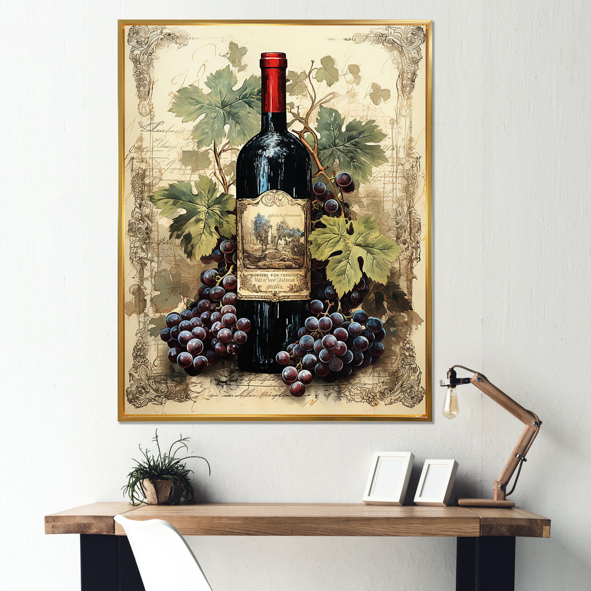 Fleur De Lis Living French Red Wine Bordeaux Bounty - France Canvas ...