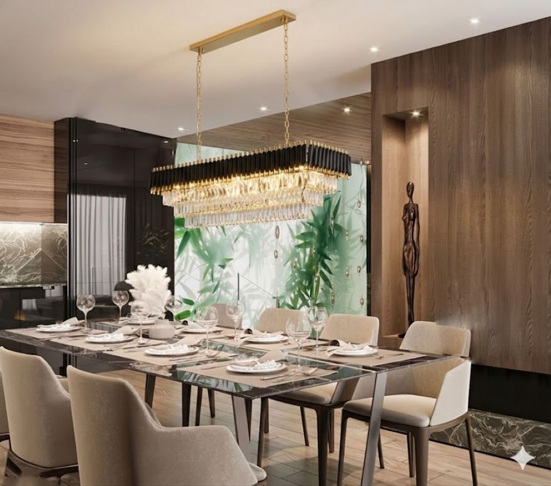 Everly Quinn Mellissa Modern 14 Light Rectangular Crystal Chandelier ...