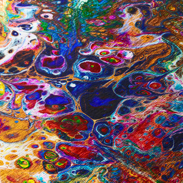 East Urban Home Abstract Machine Woven Blue/Orange/Red Area Rug ...