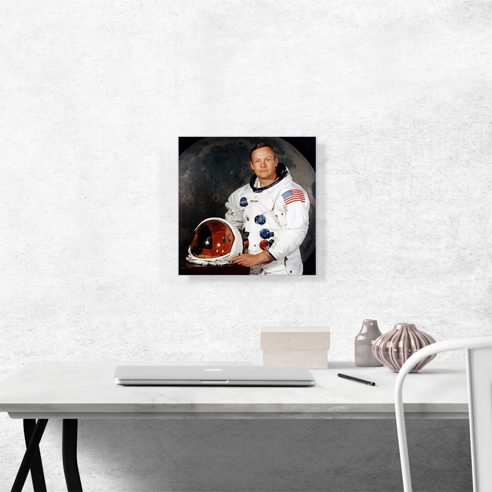 ARTCANVAS Neil Armstrong American NASA Astronaut - Wrapped Canvas ...
