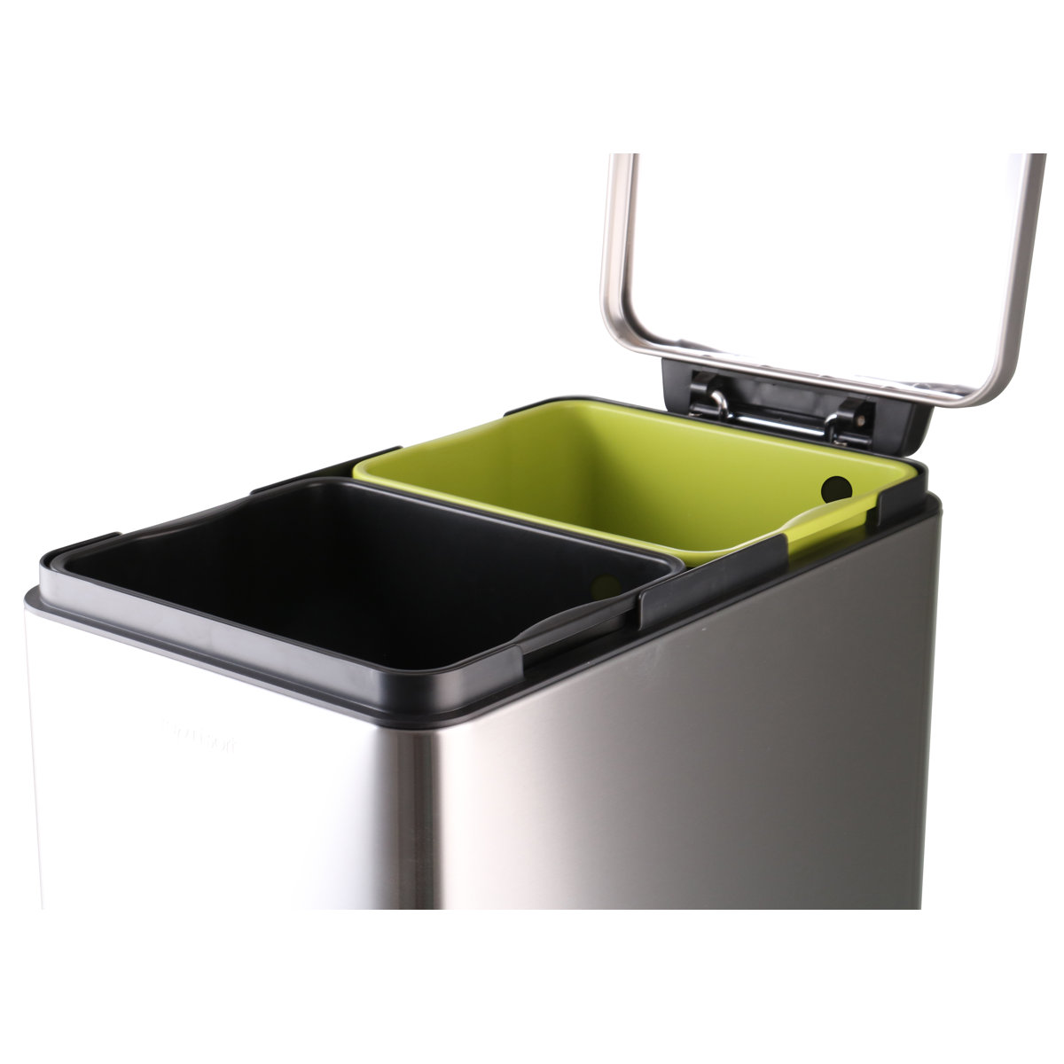 The Step N' Sort Slim Design Dual-Compartment Trash & Recycling Bin ...