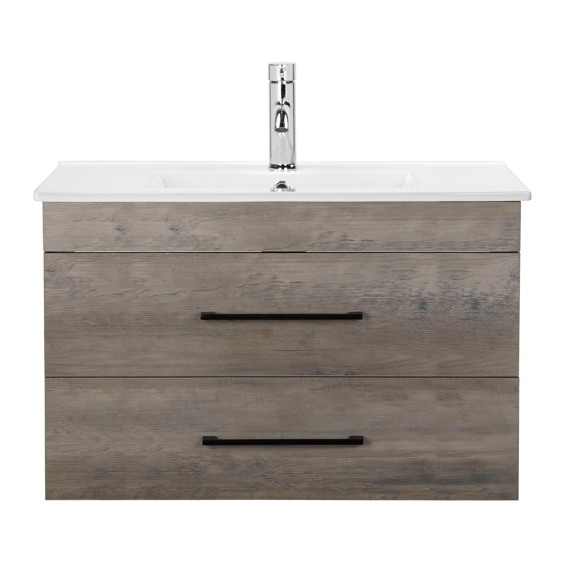 Ebern Designs Bathroom Vanities Cabinet with Sink Combo, Wall Mounted ...