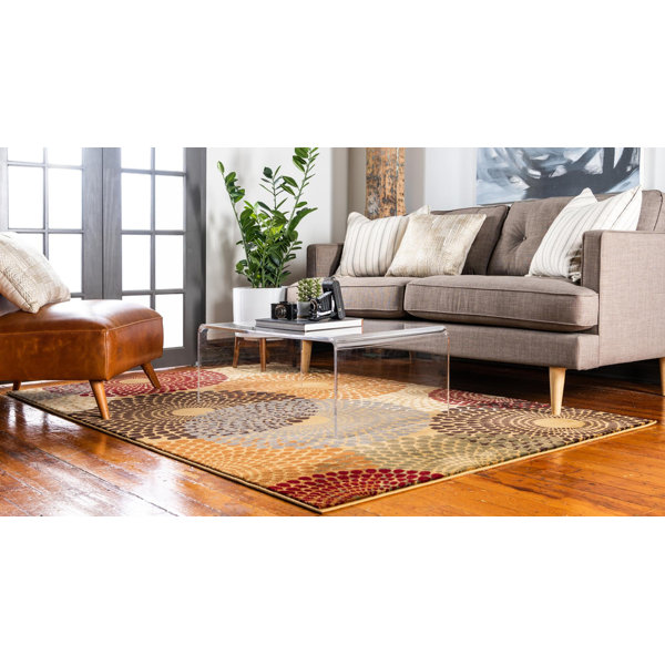Red Barrel Studio® Apex Abstract Beige/Brown Area Rug & Reviews | Wayfair