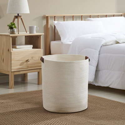 Gracie Oaks Cotton Rope Laundry Hamper & Reviews | Wayfair