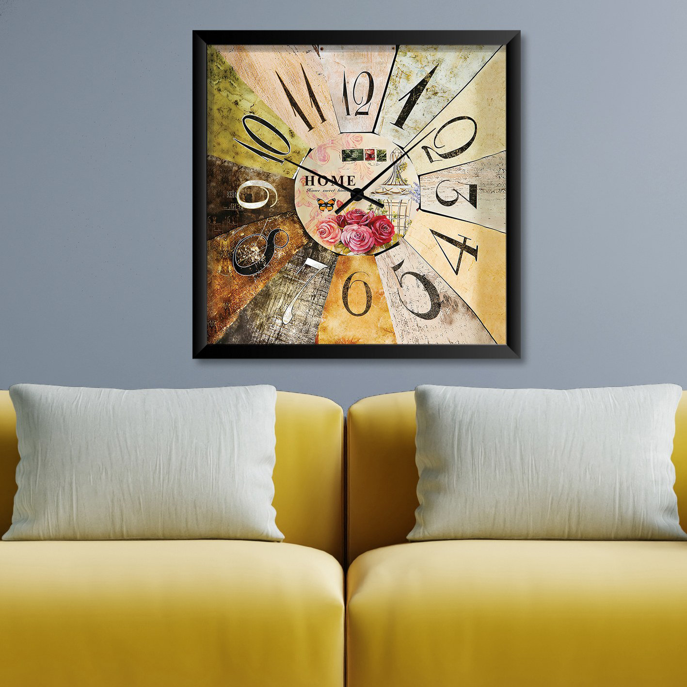 East Urban Home Decorative MDF Clock | Wayfair