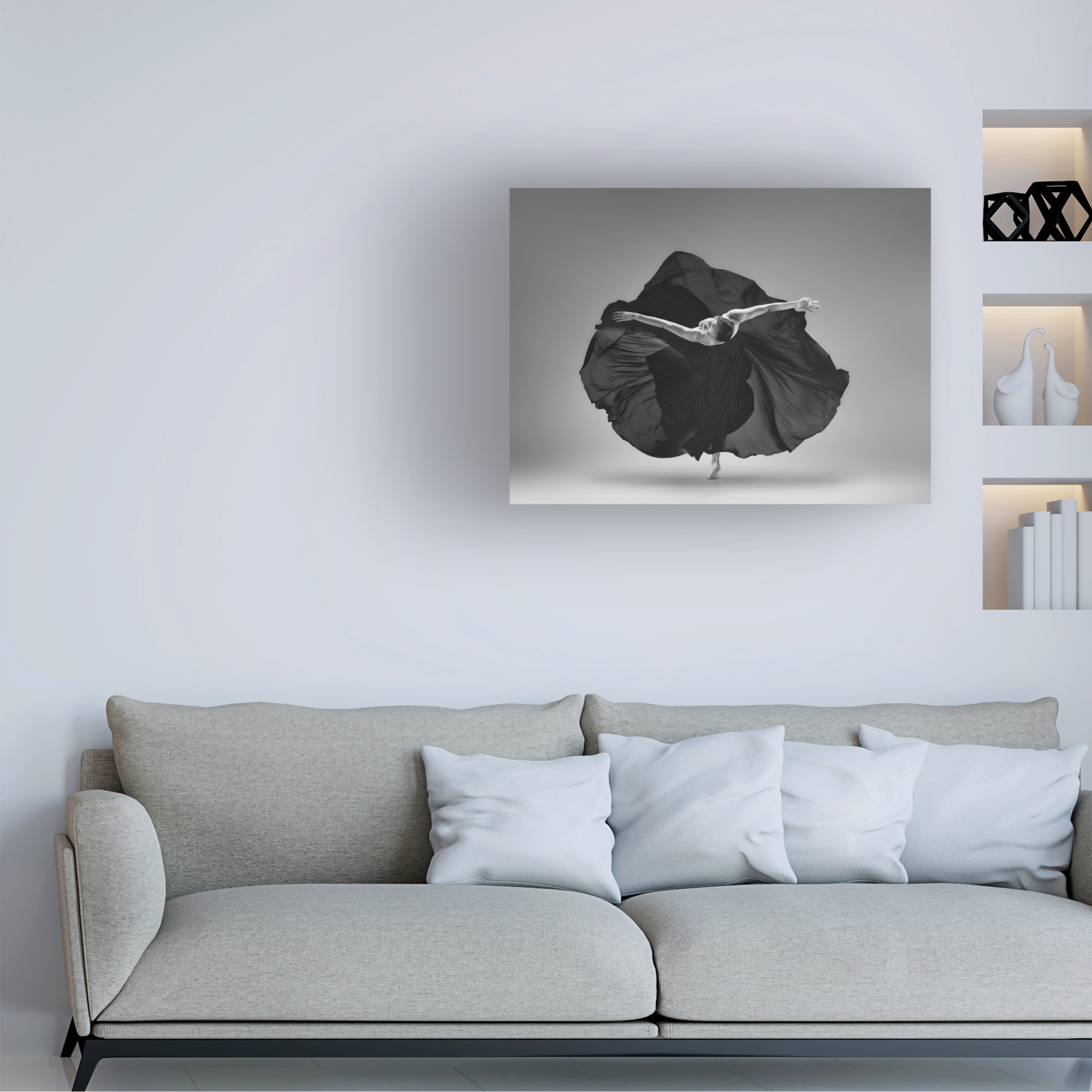 Mercer41 Dance 4 by Rob Li - Unframed Graphic Art on Canvas | Wayfair