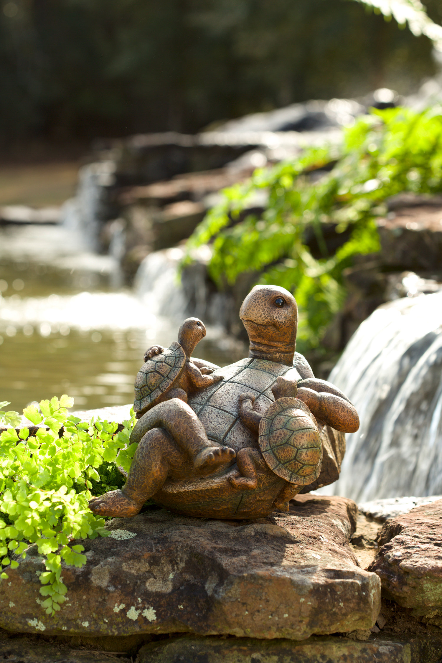 Red Barrel Studio® Simkins Turtle Family Statue | Wayfair