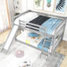 Harriet Bee Full Over Bunk Bed, Gray - With Expandable And Foldable ...