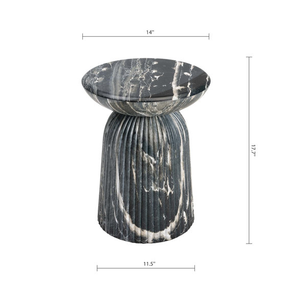 Foundry Select Tithi Stylish Decorative End Table for Elegant Home ...