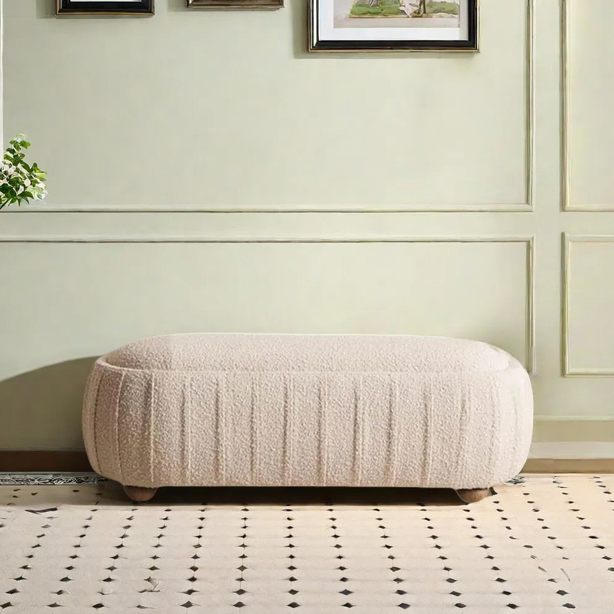 Hokku Designs Cream-style benches sofas stools and cloakrooms | Wayfair
