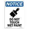 SignMission Do Not Touch Wet Paint Sign with Symbol | Wayfair