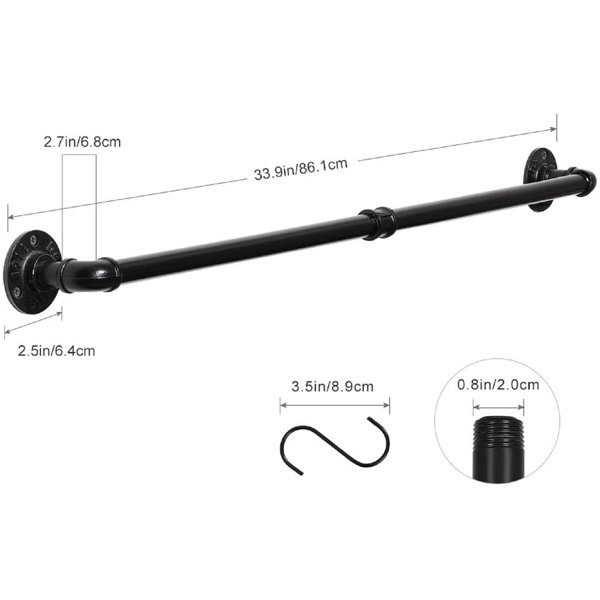 Williston Forge Industrial Pipe Wall Mounted Pot Rack & Reviews | Wayfair