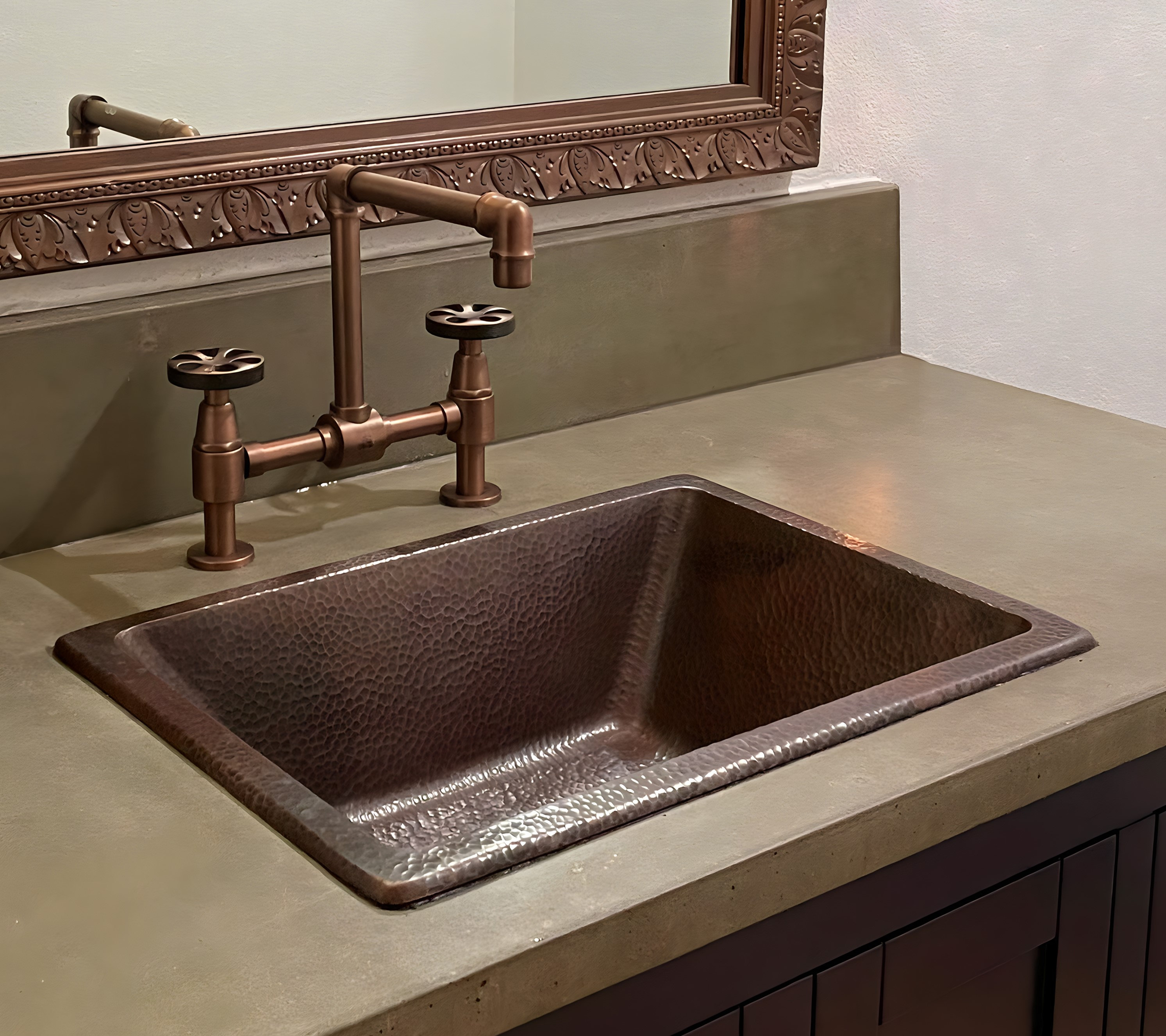Sinkology Hawking 17" Dual Flex Bathroom Sink in Copper & Reviews | Wayfair