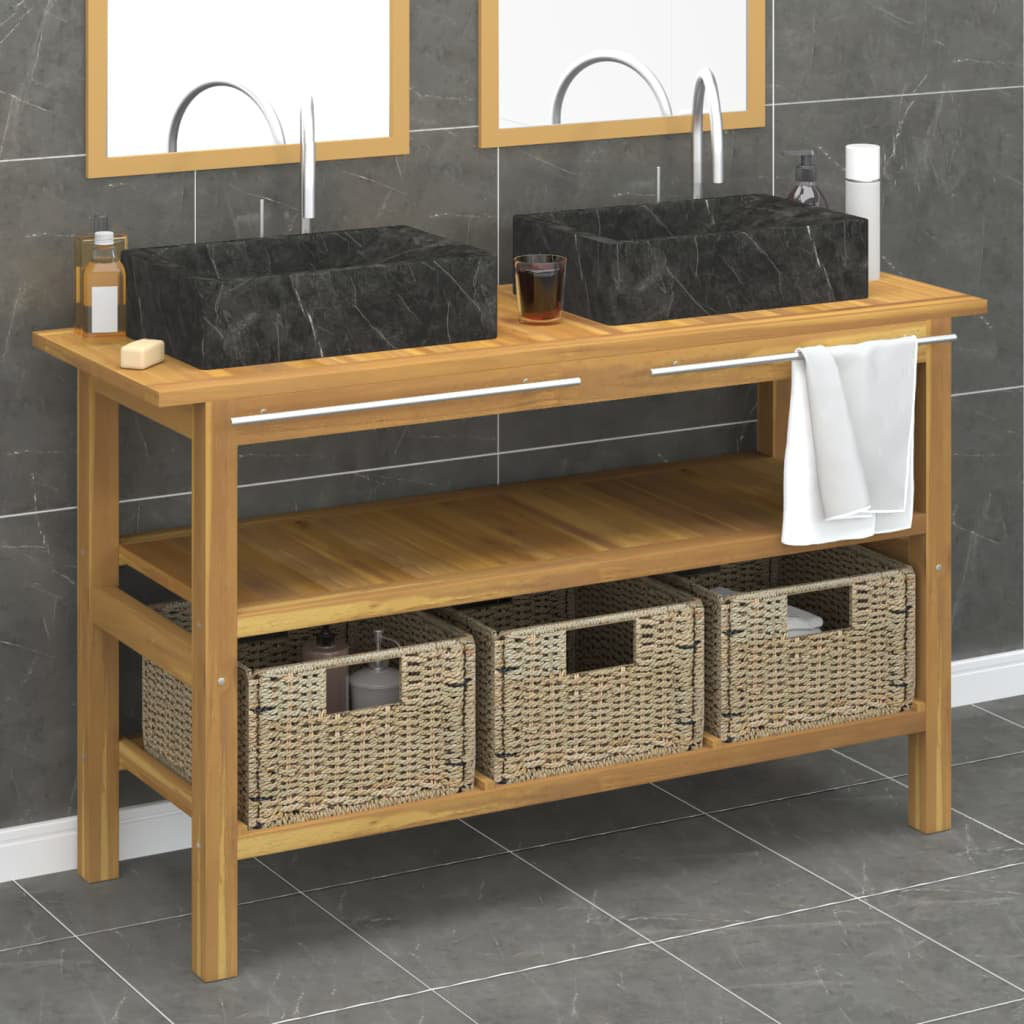 Ebern Designs Minicus 52" Double Bathroom Vanity Set | Wayfair