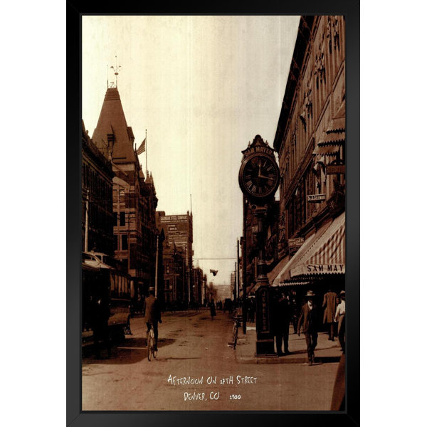 Trinx Afternoon On 17th Street Denver Colorado 1900 Photo Black Wood ...