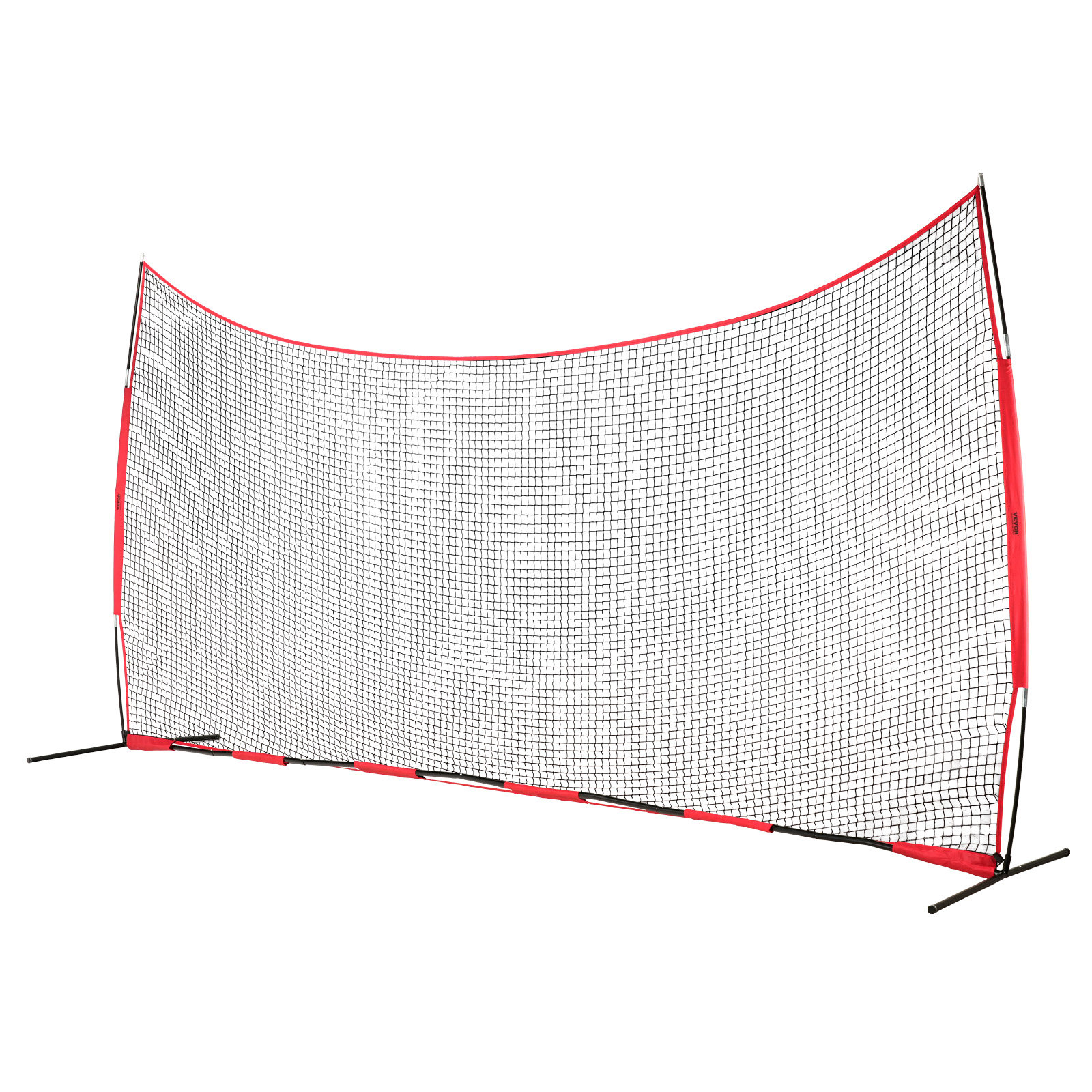 VEVOR Barricade Backstop Net, Ball Sports Barrier Netting, Portable ...